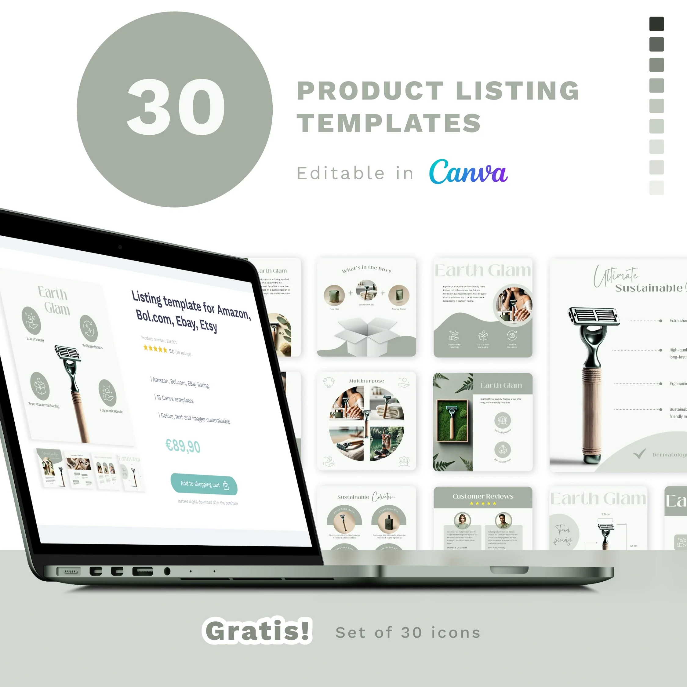Product Listing Design Templates for E-commerce Sellers | Bonobo Templates
